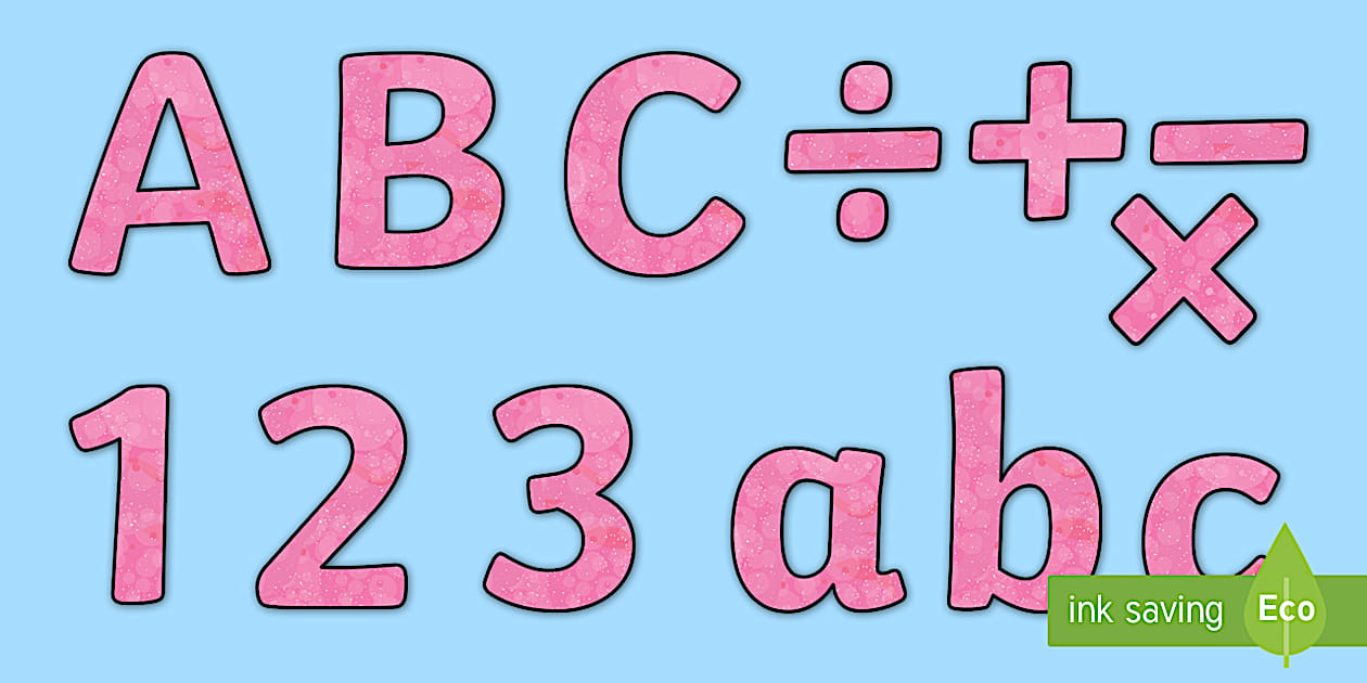 👉 Glitter Display Lettering - Star Themed Display Lettering