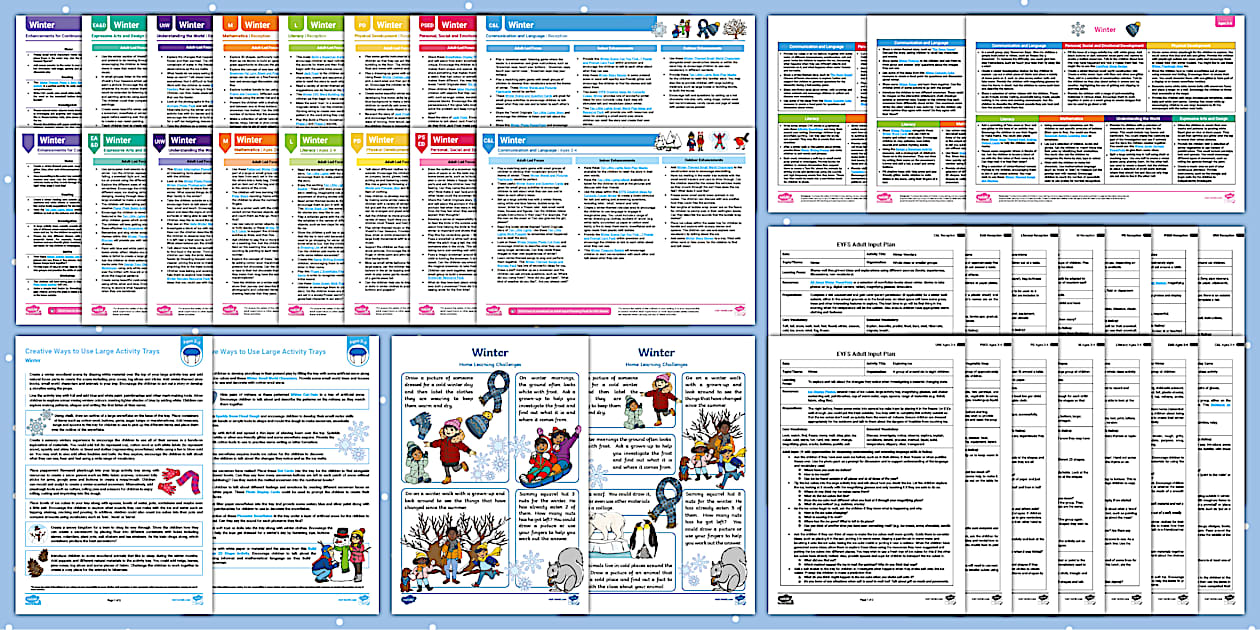 EYFS Winter Bumper Planning and Resource Pack 2-5 Year Olds