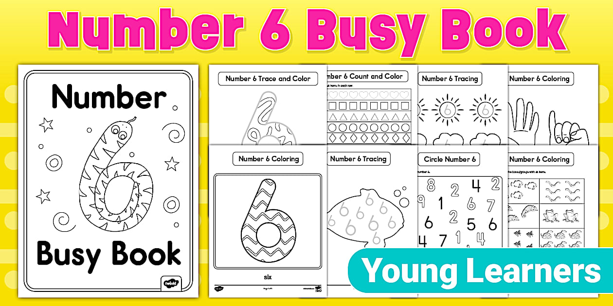 Number 6 Busy Book