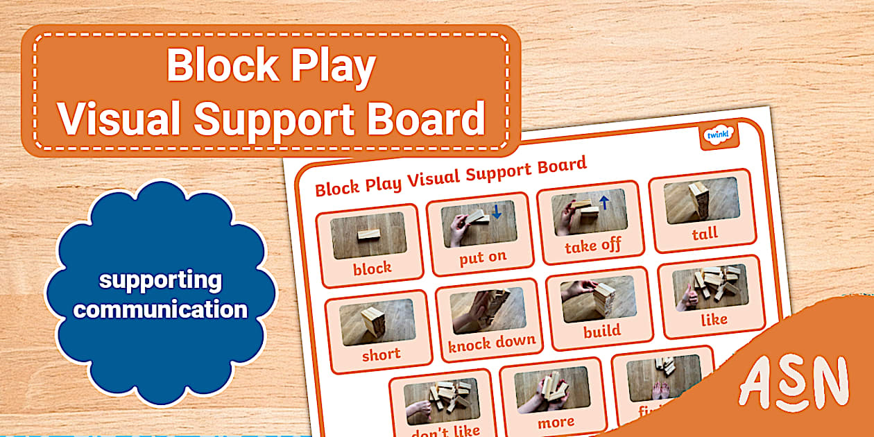 Block Play Visual Support Board