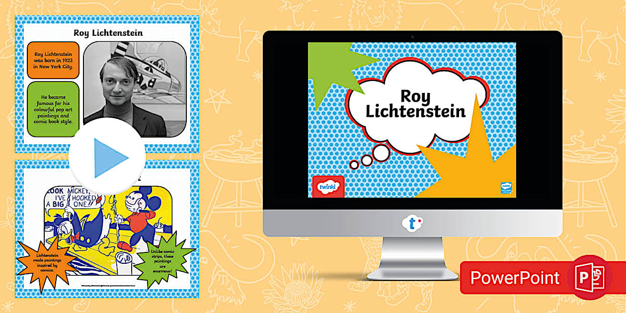Roy Lichtenstein PowerPoint - Twinkl South Africa - Twinkl