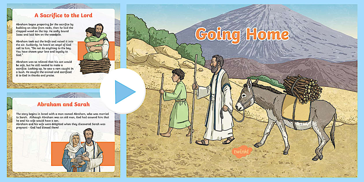 KS2 Abraham and Isaac Story PowerPoint - Twinkl
