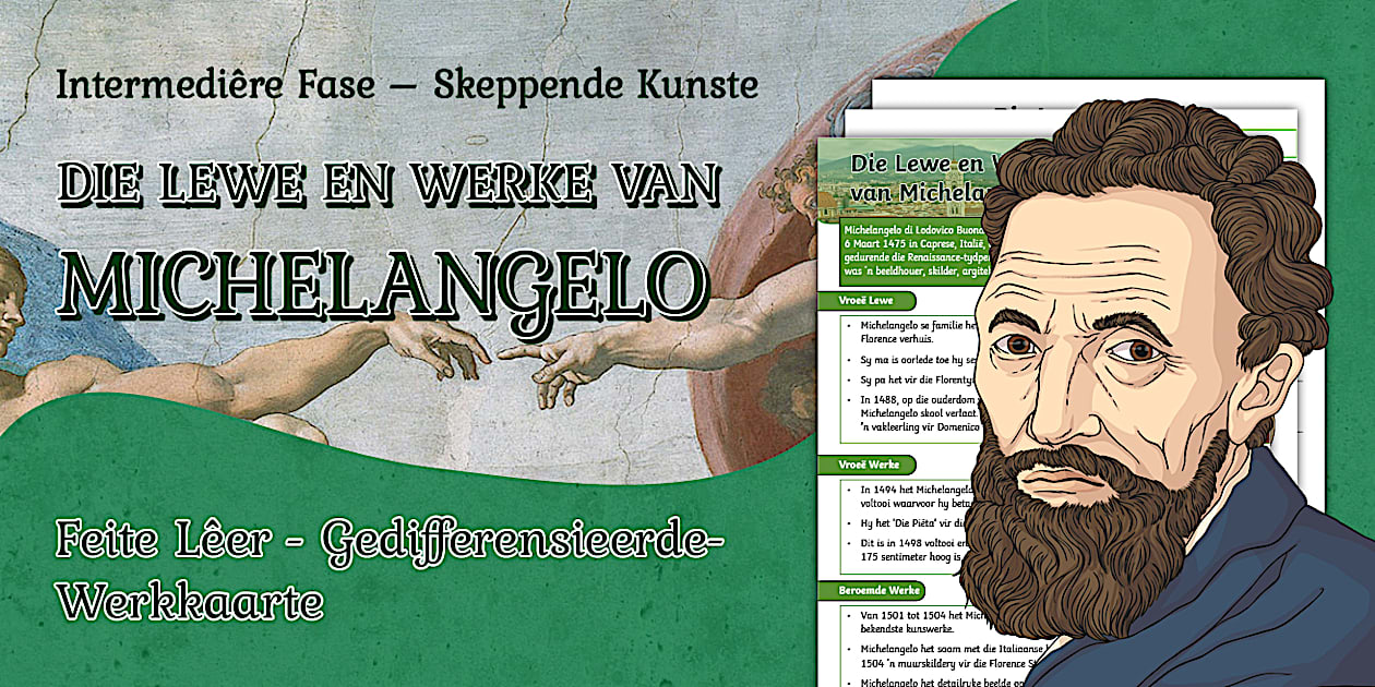 Intermediêre Fase – Skeppende Kunste – Die Lewe en Werke van Michelangelo