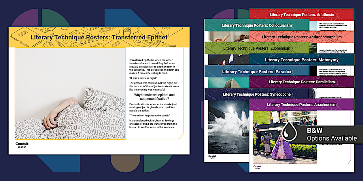 Literary Technique Poster Pack 2 (teacher made) - Twinkl
