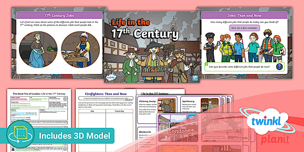 The Great Fire of London: Life in 1666 KS1 Lesson Pack 2