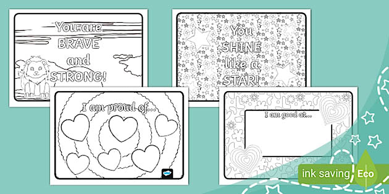 Confidence Boost Colouring Pack (Ages 5 - 7) - Twinkl