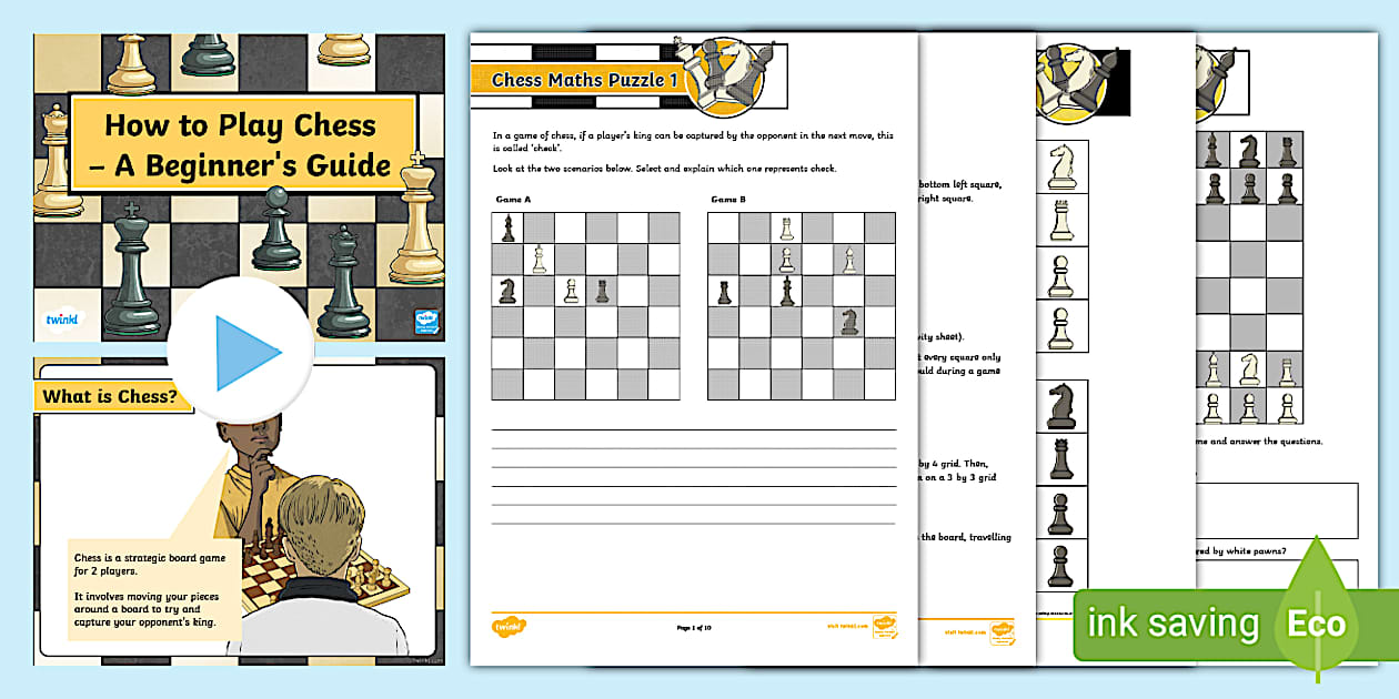 👉 KS2 Maths Chess Puzzle Worksheets - International Chess Day