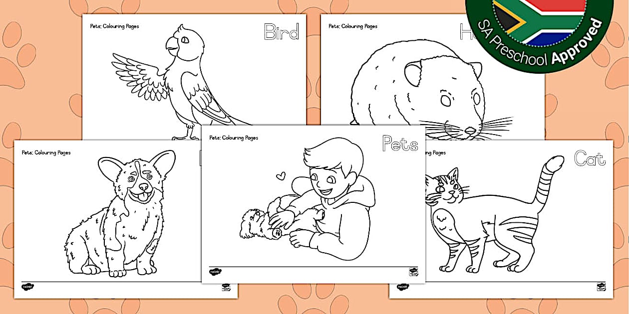 Pets: Colouring Pages (Hecho por educadores) - Twinkl