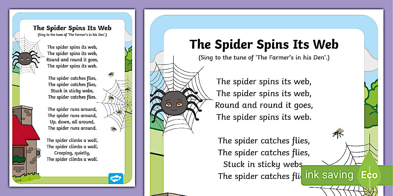 The Spider Spins Its Web Song | Twinkl (teacher made)
