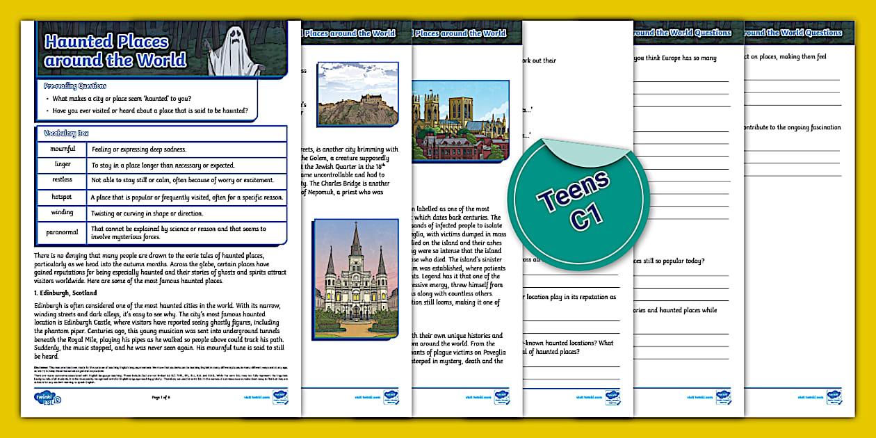 ESL Haunted Places around the World (Teacher-Made) - Twinkl