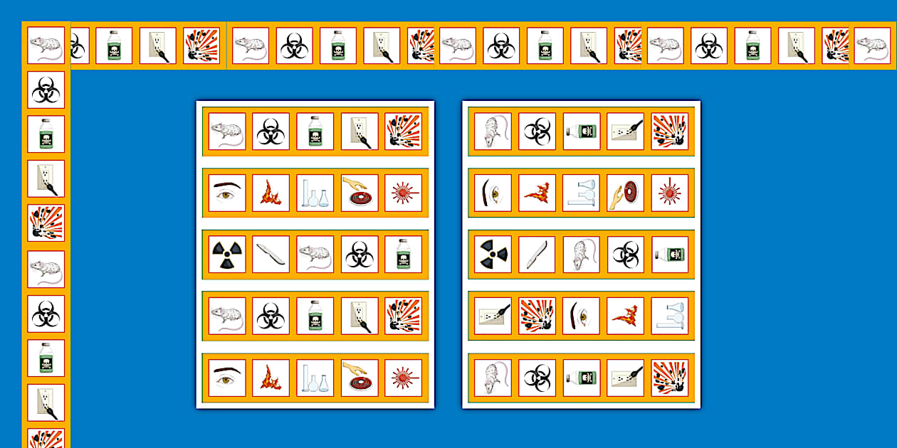 Science Lab Safety Bulletin Board Borders (teacher made)