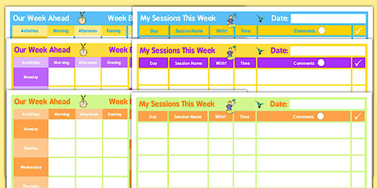 SEN Weekly Home Educator Planner (teacher made) - Twinkl