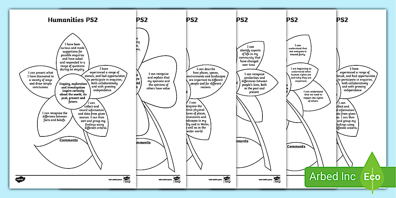 CfW: Humanities Assessment Flower Pack PS2 (teacher made)