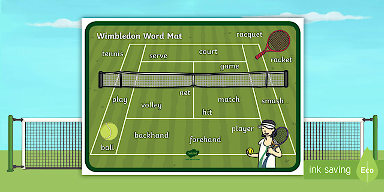 KS1 Wimbledon Word Mat | Twinkl PE (Teacher-Made) - Twinkl