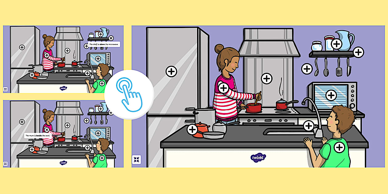 Prepositions Game: Hotspots | Twinkl Go! (teacher made)