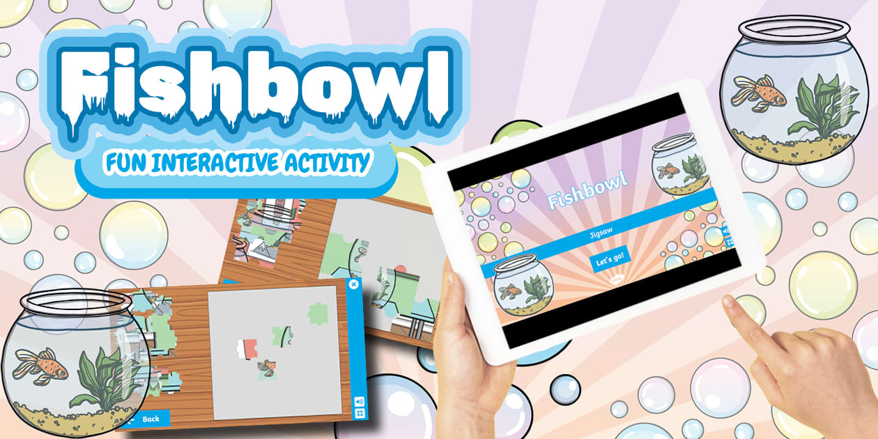 * NEW * Fishbowl Interactive Jigsaw Puzzle - Twinkl