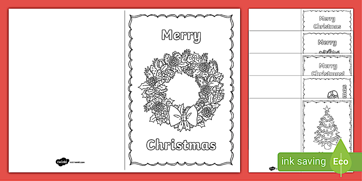 Mindfulness Christmas Cards to Colour in | Festive Templates