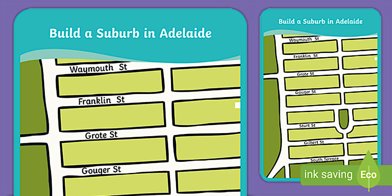 Build a Suburb in Adelaide (teacher made) - Twinkl