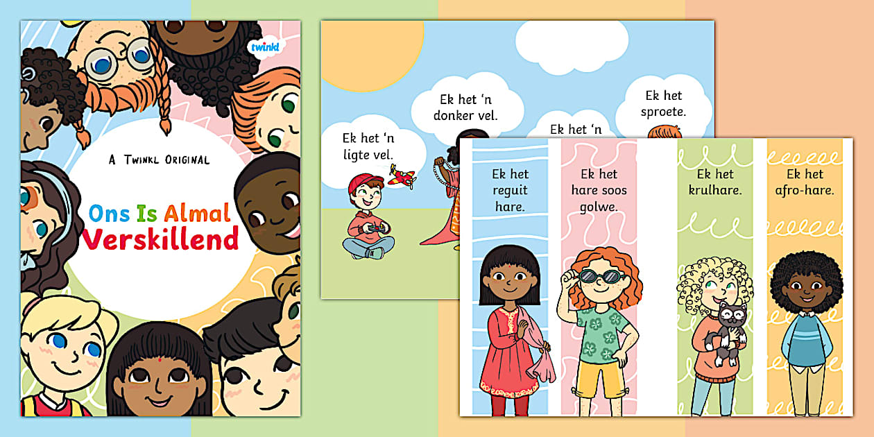Ons Is Almal Verskillend Grootboek A3 Weergawe - Twinkl