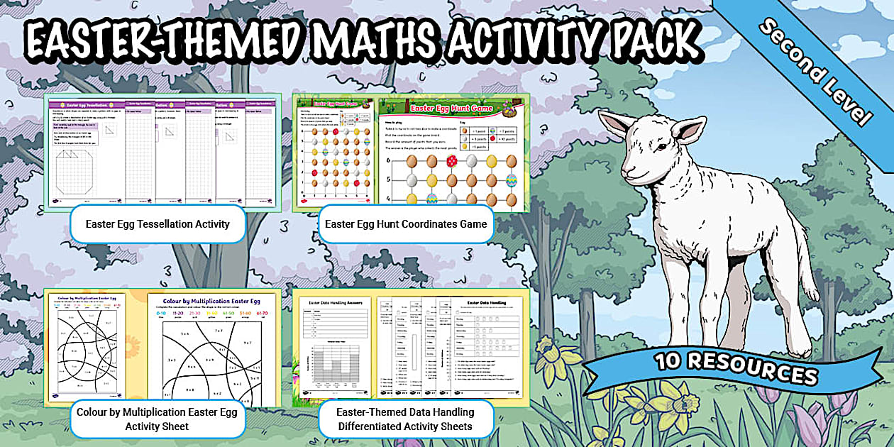 CfE Second Level Easter-Themed Maths Activity Pack