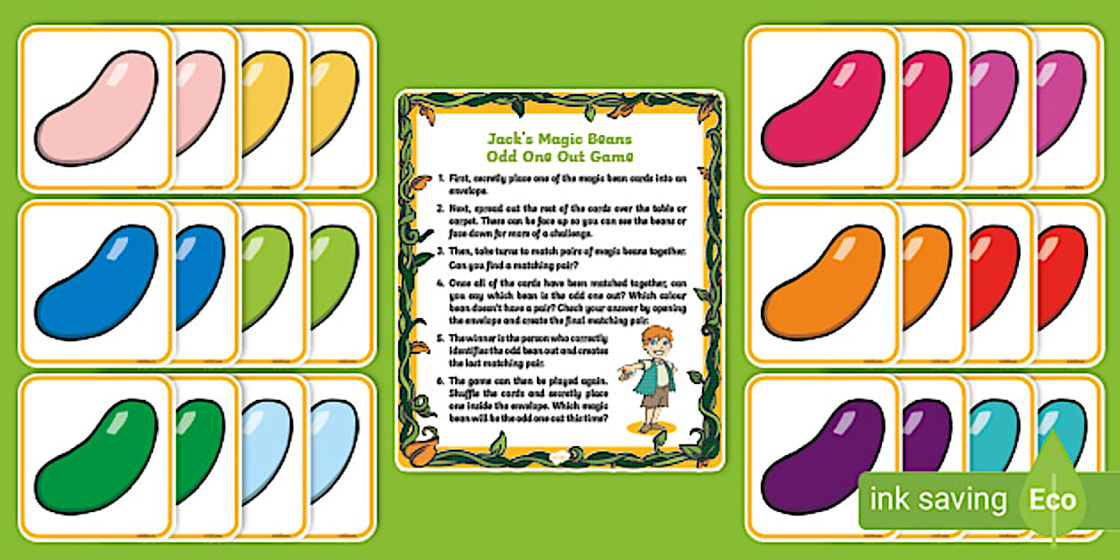 Editable Jack's Magic Beans Odd One Out Game (teacher made)