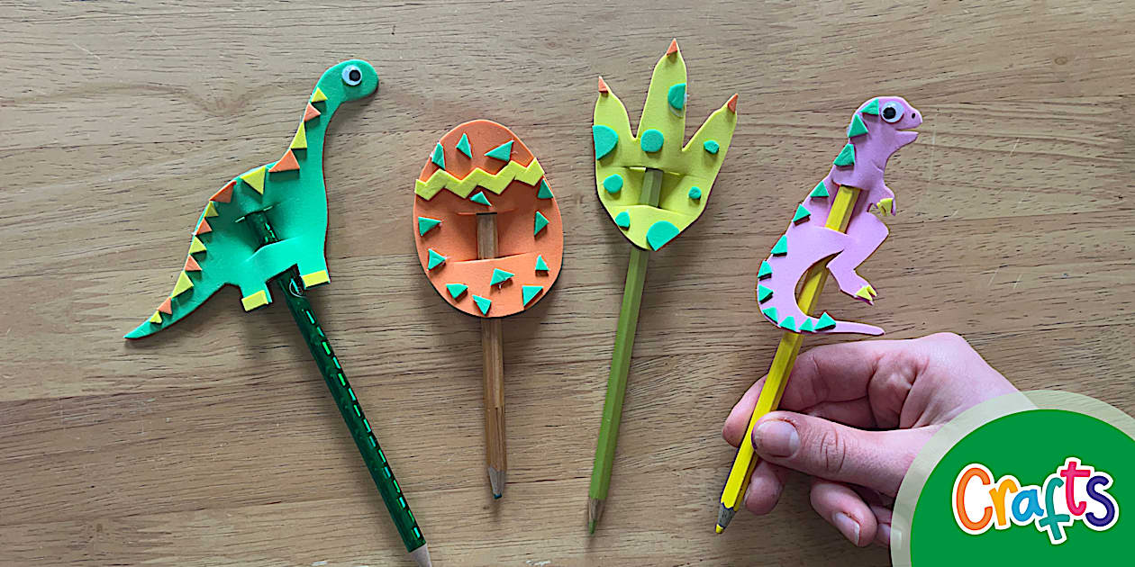 Dinosaur Foam Pencil Topper | Twinkl Crafts