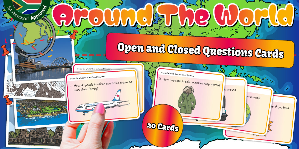 Preschool: Around the World: Open and Closed Questions