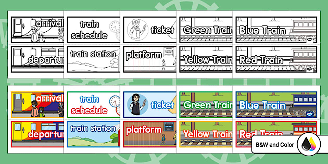 Train Station Dramatic Play Signs (teacher made) - Twinkl