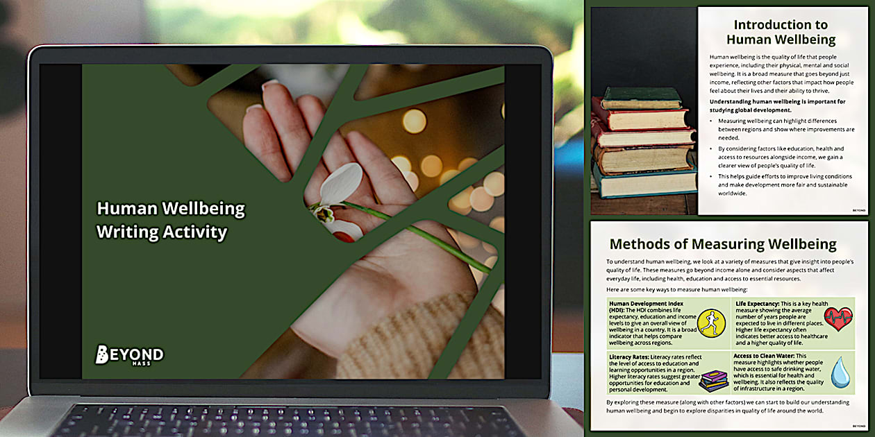 Human Wellbeing Writing Activity (teacher made) - Twinkl