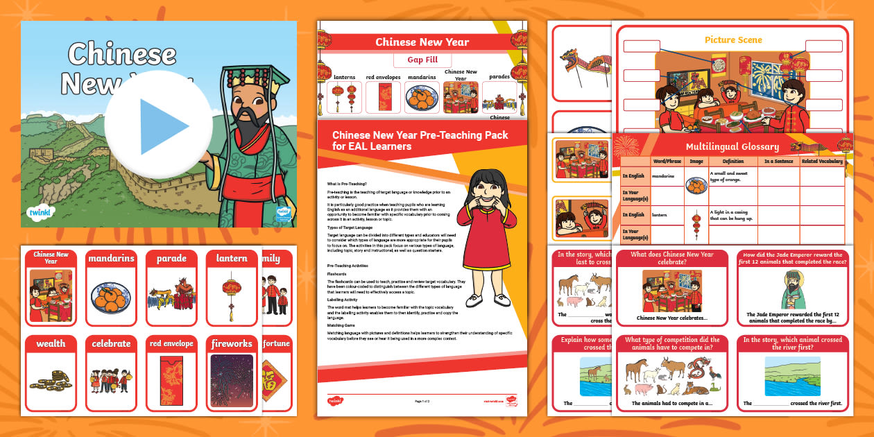 Chinese New Year Pre-Teaching Pack (teacher made) - Twinkl