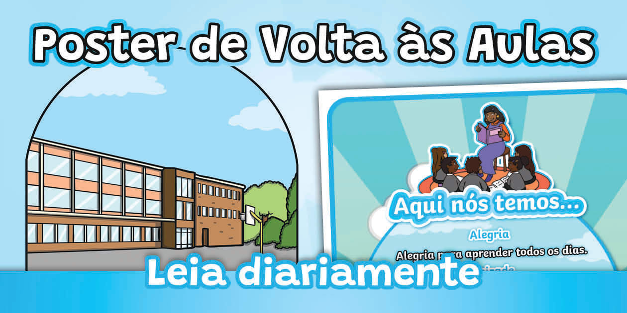 Poster de Volta às Aulas