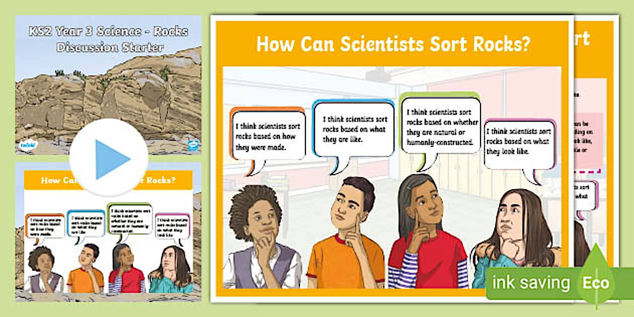 KS2 Year 3 Rocks Science Discussion Starter - Twinkl