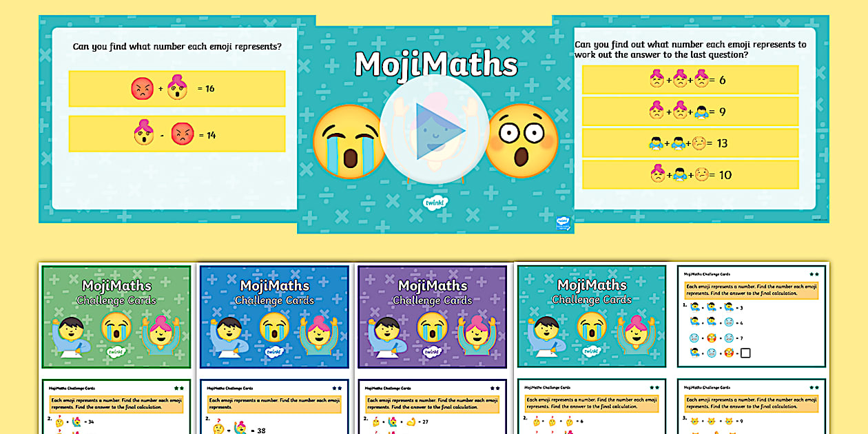 😊 Ages 7-9 MojiMaths Resource Pack (teacher made)