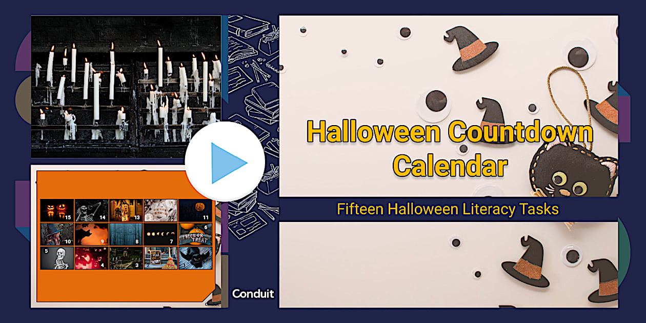 Halloween Countdown Calendar - A Literacy Task a Day