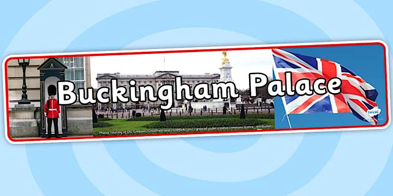 Buckingham Palace Photo Display Banner (teacher made)