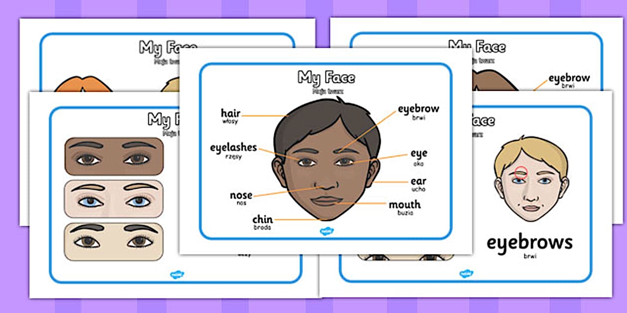 My Face Display Posters Polish Translation (teacher made)