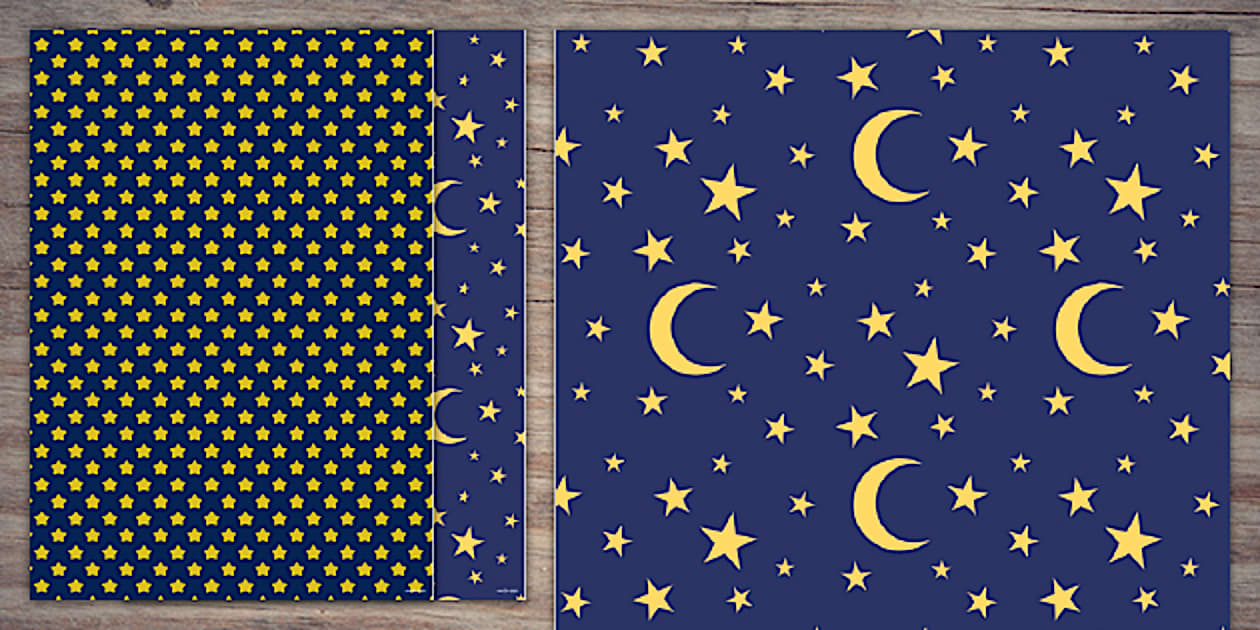 Stars Pattern Wrapping Paper (teacher made) - Twinkl