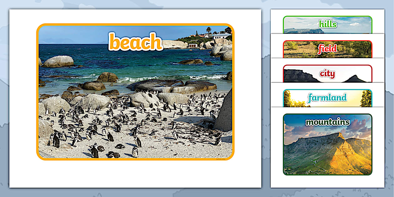 Types of Landscapes Display Photos (Teacher-Made) - Twinkl