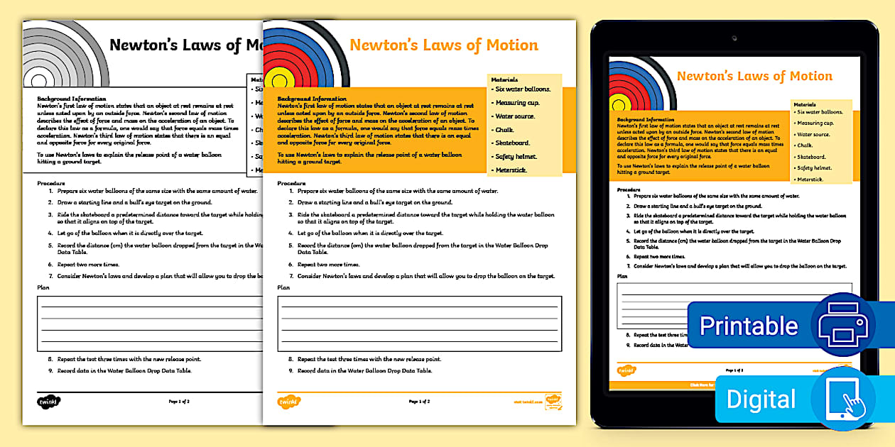 Moving Science Project Ideas | 7th Grade Resouce | Twinkl US