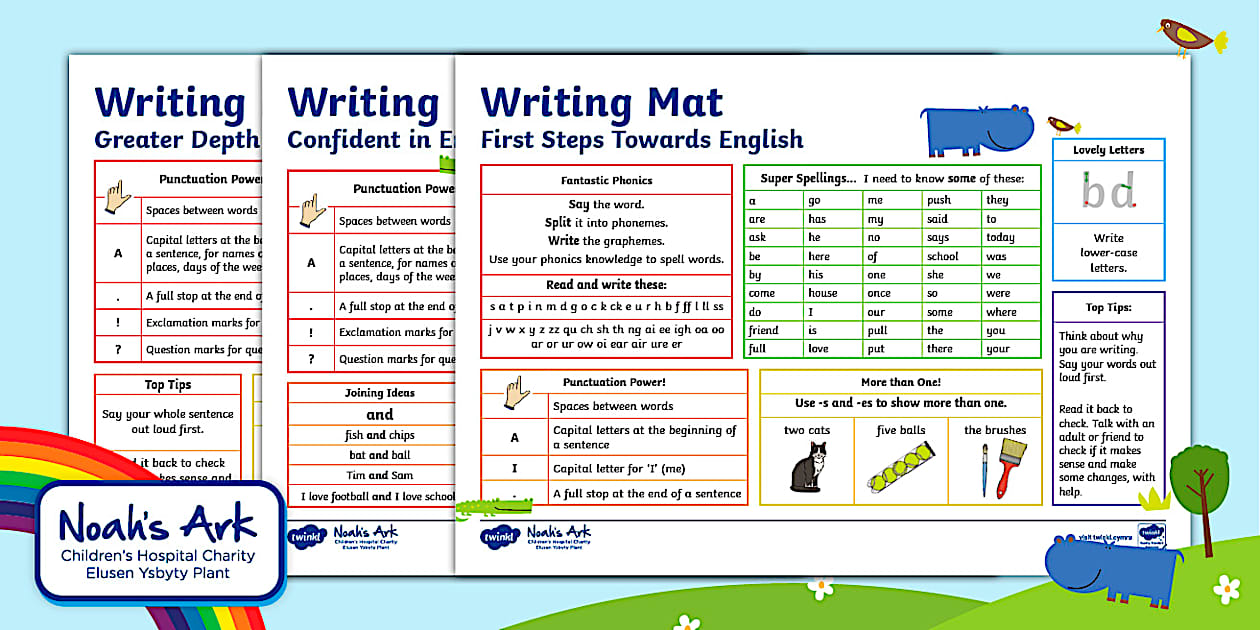 Differentiated Writing Mats