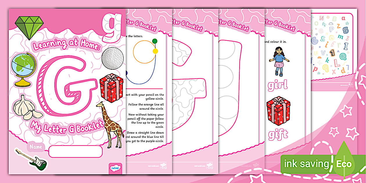 Learning at Home: My Letter ‘G’ Activity Booklet