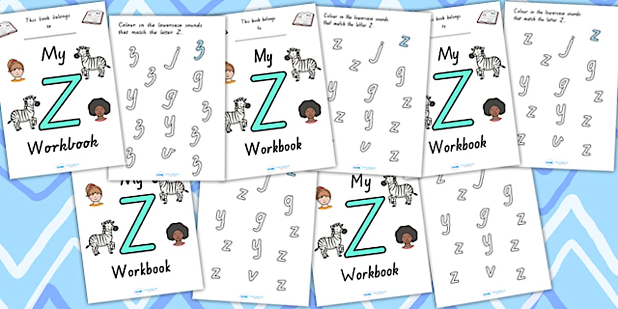 My Workbook Z Uppercase (teacher made) - Twinkl
