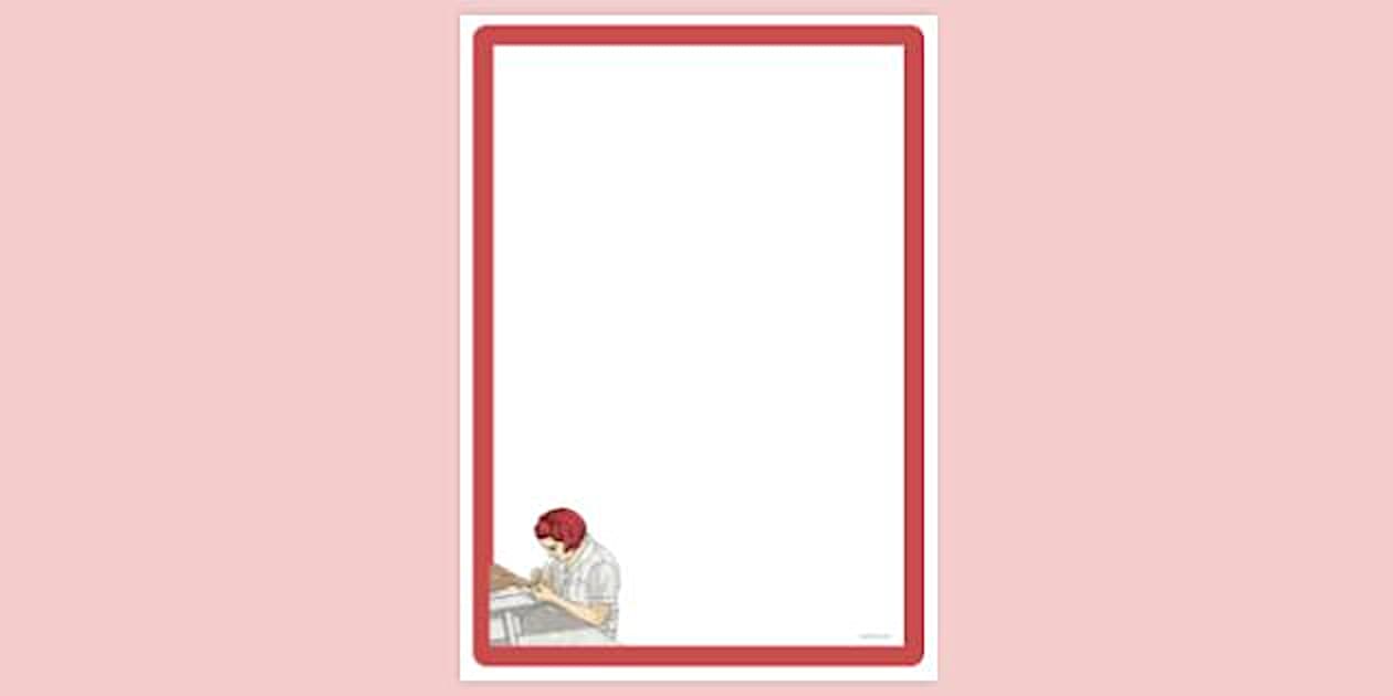 Simple Blank Beautician Page Border | Page Borders | Twinkl