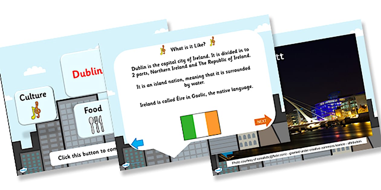Dublin Information PowerPoint (teacher made) - Twinkl