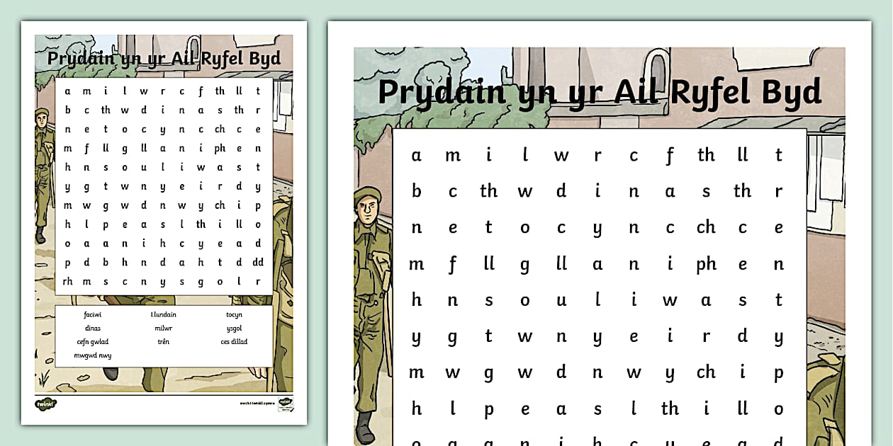 Chwilair Prydain yn yr Ail Ryfel Byd (Teacher-Made) - Twinkl