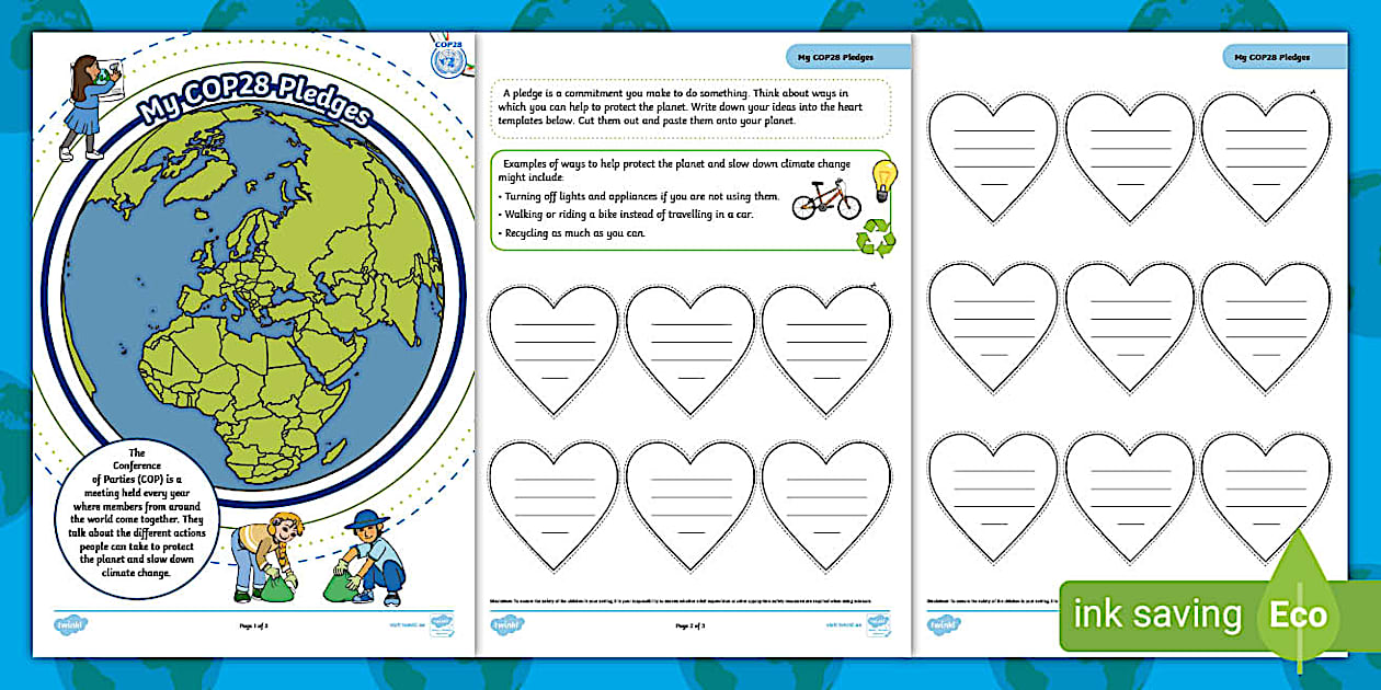 My COP28 Pledges