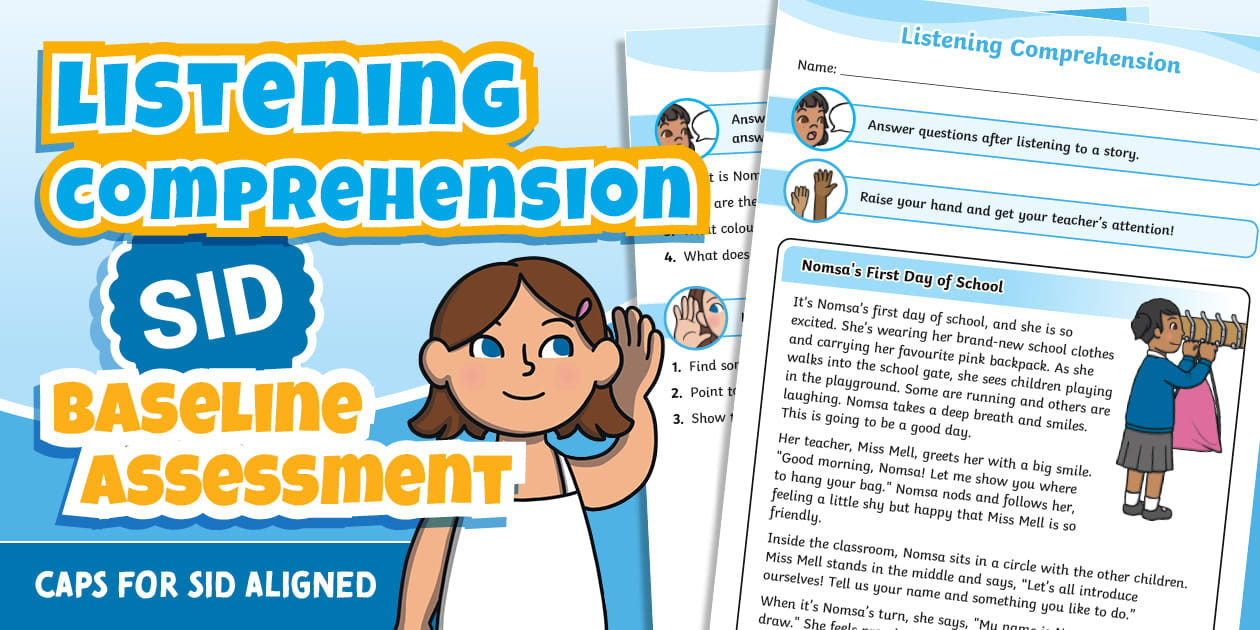 Foundation Phase - Language - Listening Comprehension - Baseline Assessment