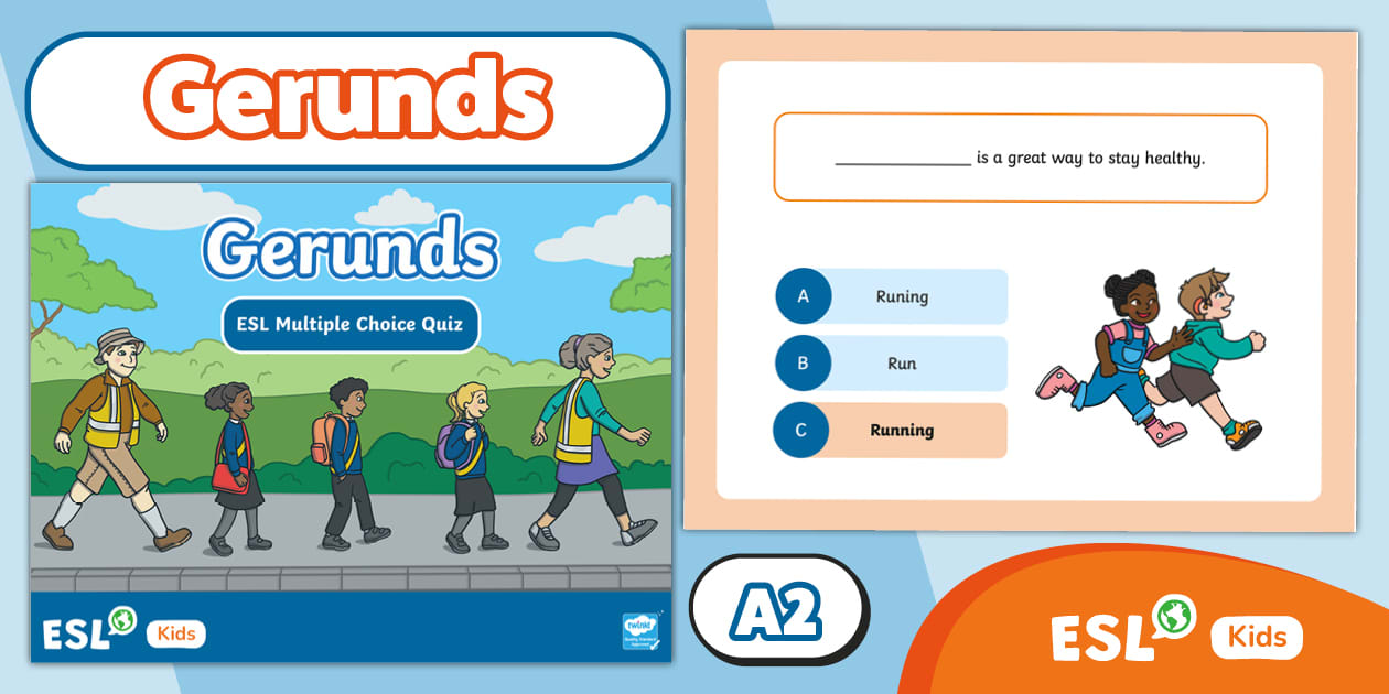 ESL Gerunds Quiz {Kids}