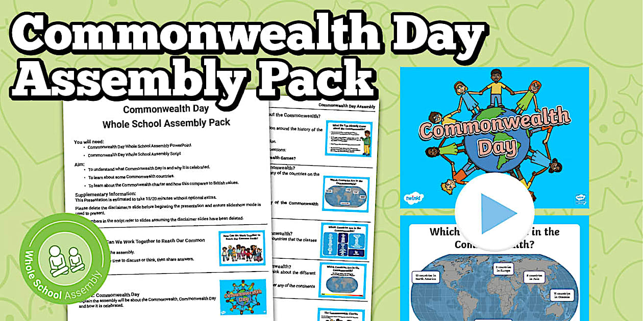 Whole School Commonwealth Day Assembly Pack