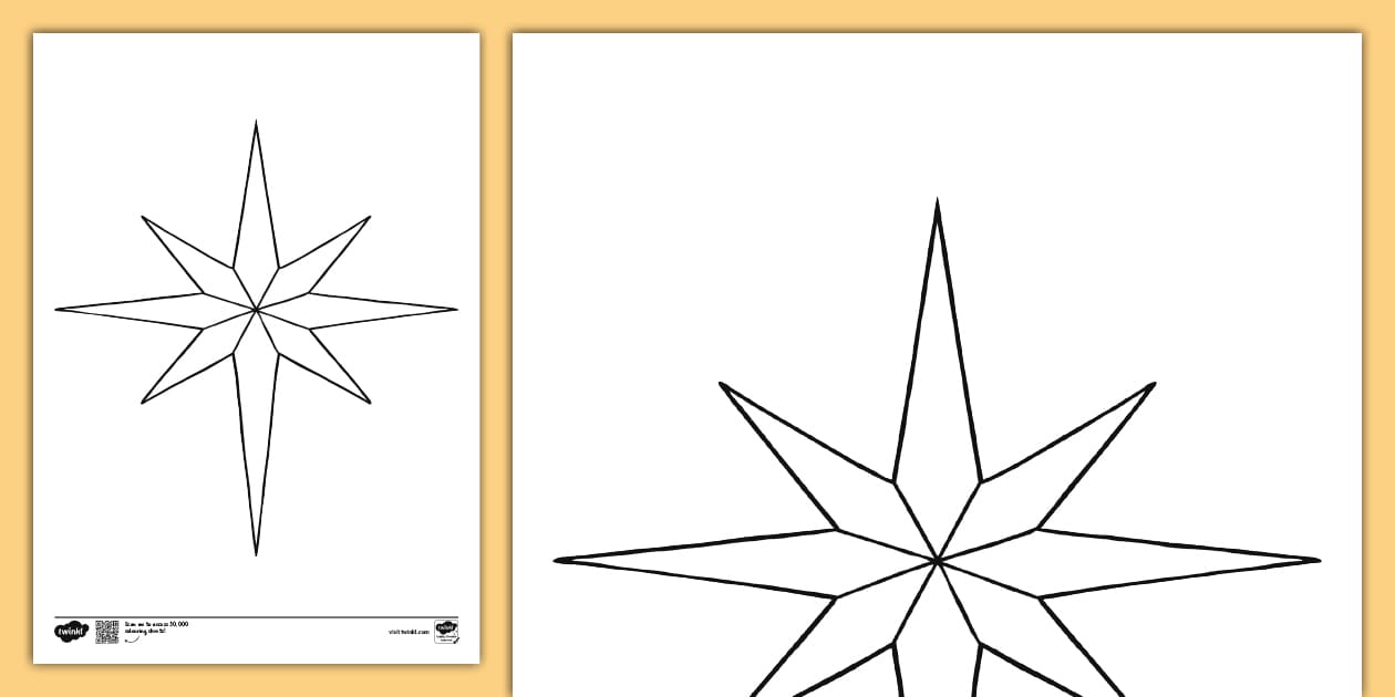 Christmas Star Colouring | Colouring Sheets (teacher made)